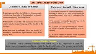 TYPES OF COMPANIES-Companies Act ,2013-SJCTNC | PPTX