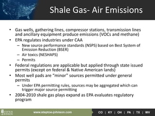 Regulation of Methane Emissions from Shale Gas Operations by Stephen C ...