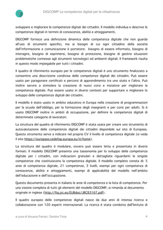 Digcomp ferrari troia | PDF