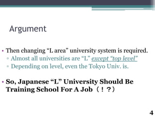 Should Japanese Education Be Vocational Training School? | PPTX