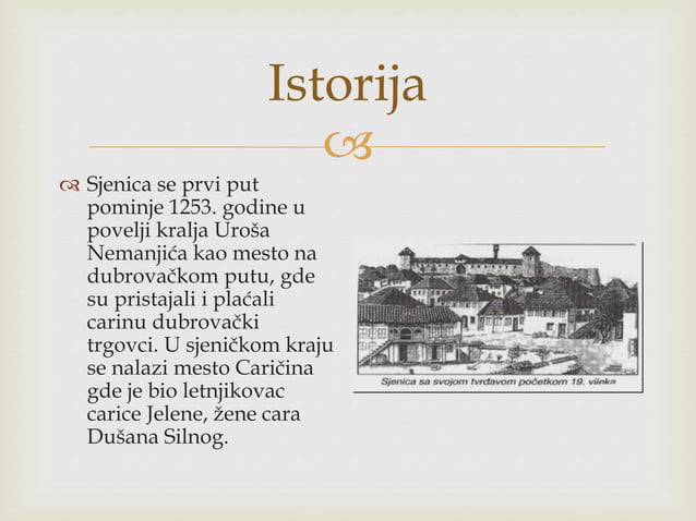 Sjenica prezentacija | PPTX
