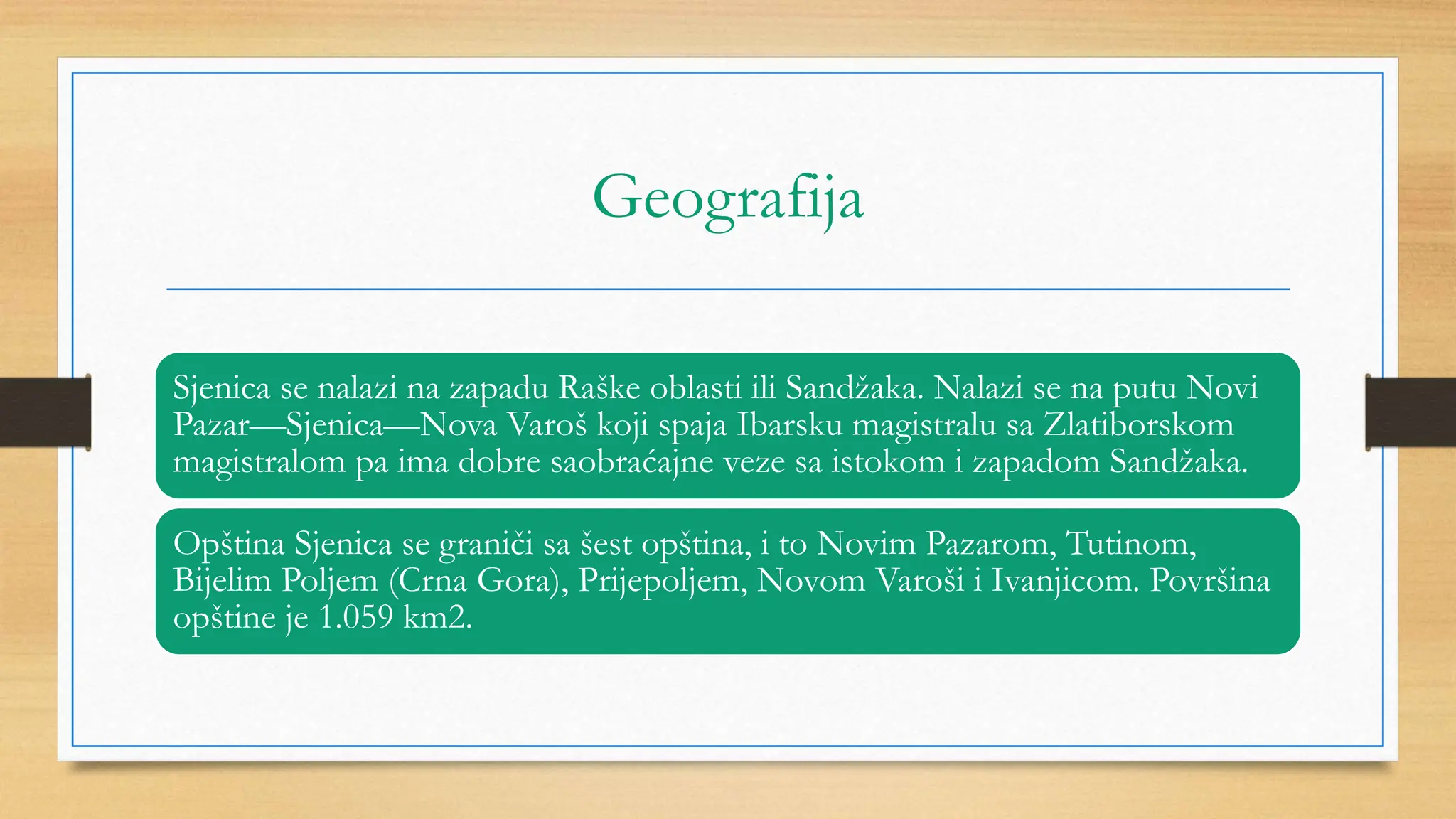SJENICA travel and climate, town lake, river | PPTX