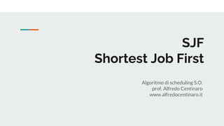 Sjf shortest job first | PPTX