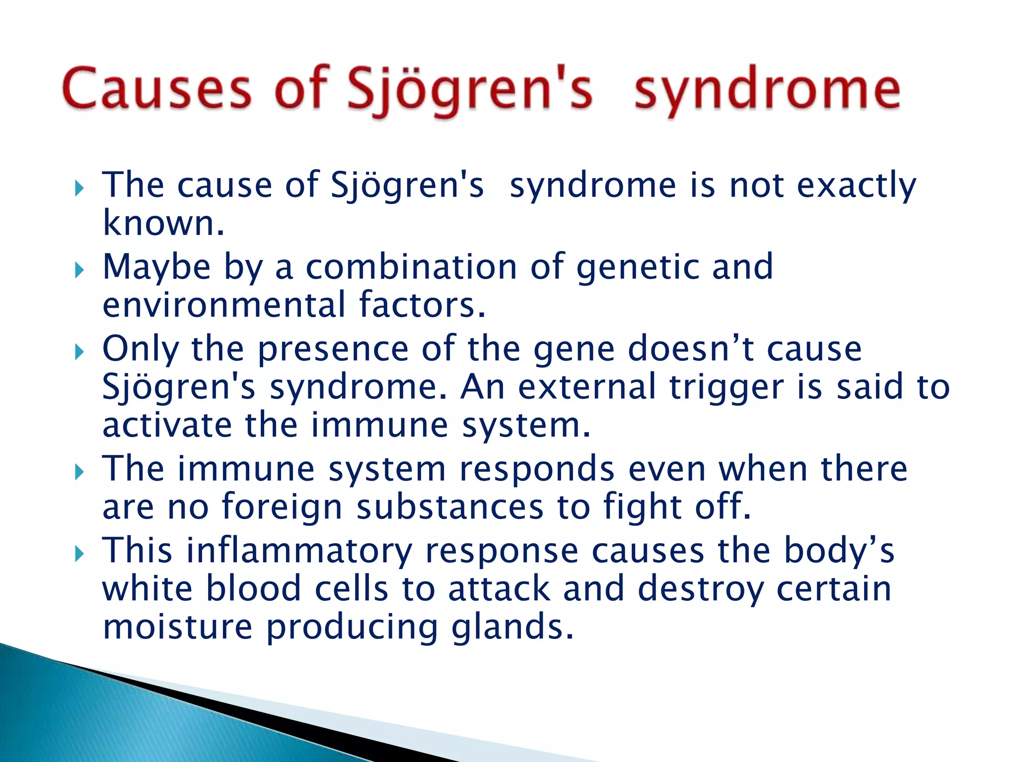 Sjögren's syndrome | PPTX