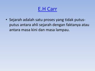 PENGERTIAN SEJARAH DAN OBJEKTIVITI SEJARAH | PPTX