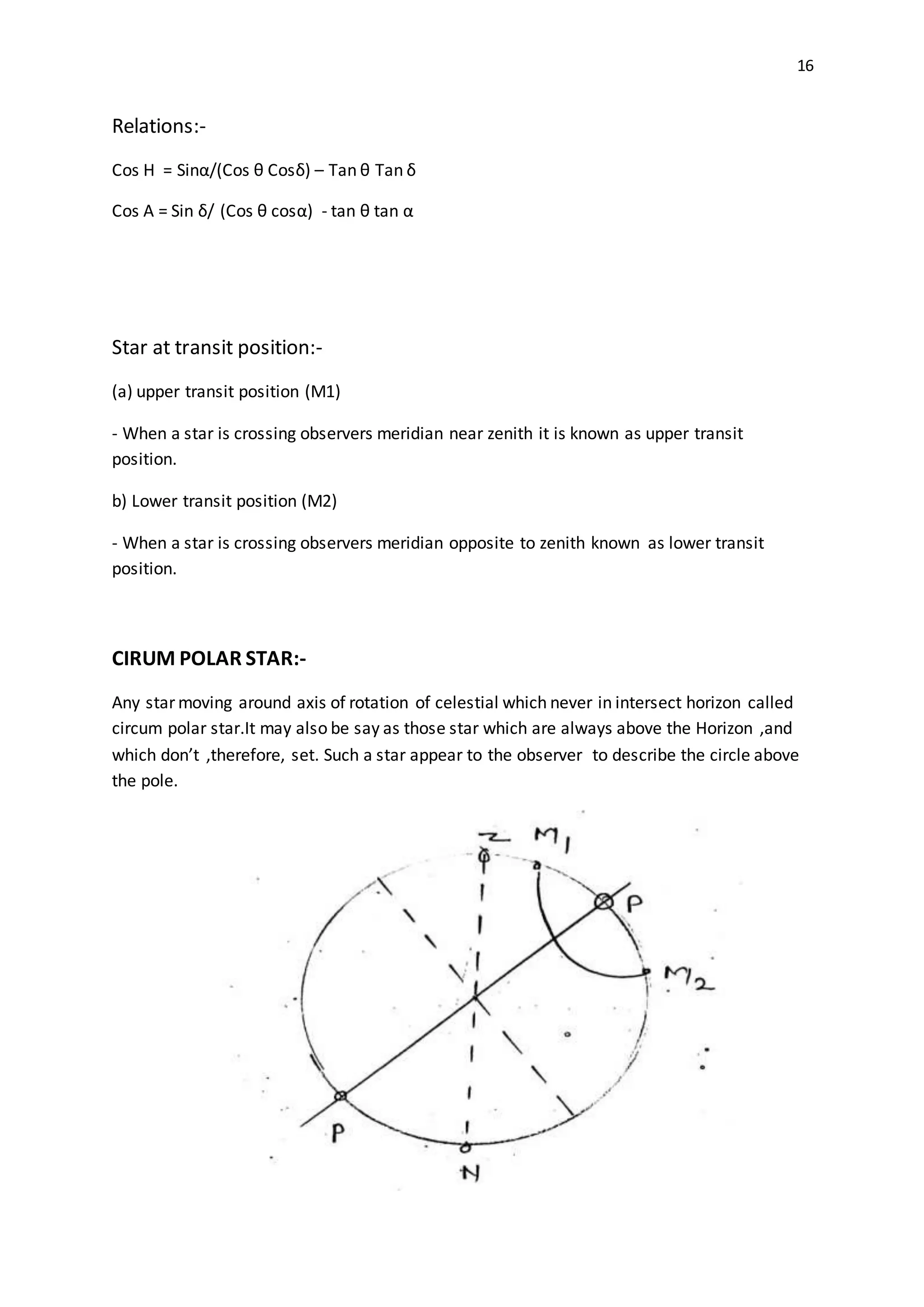 Field astronomy in surveying | DOCX