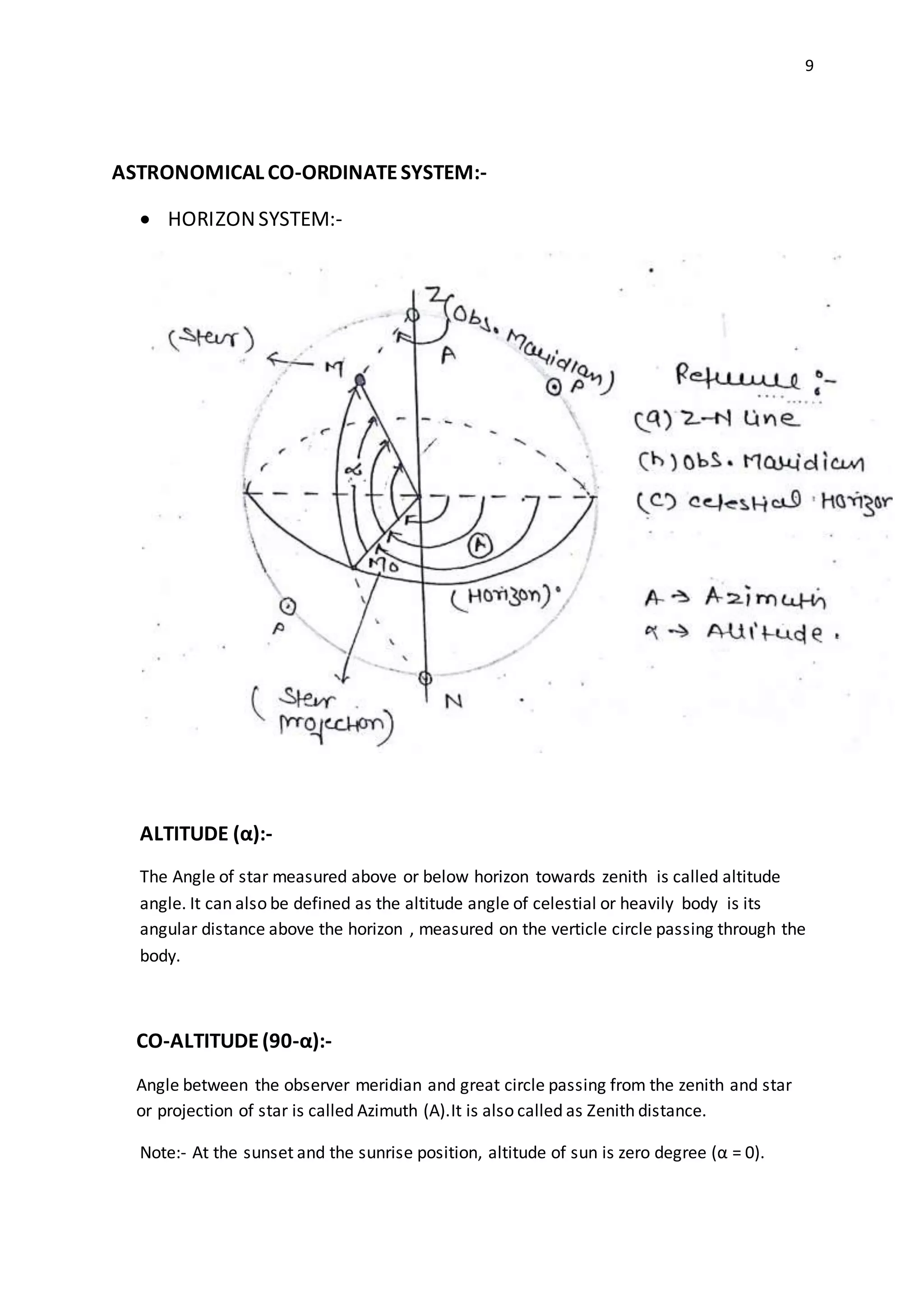 Field astronomy in surveying | DOCX