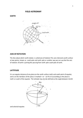 Field astronomy in surveying | DOCX