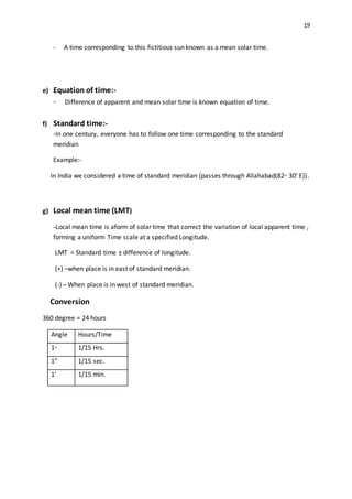 Field astronomy in surveying | DOCX