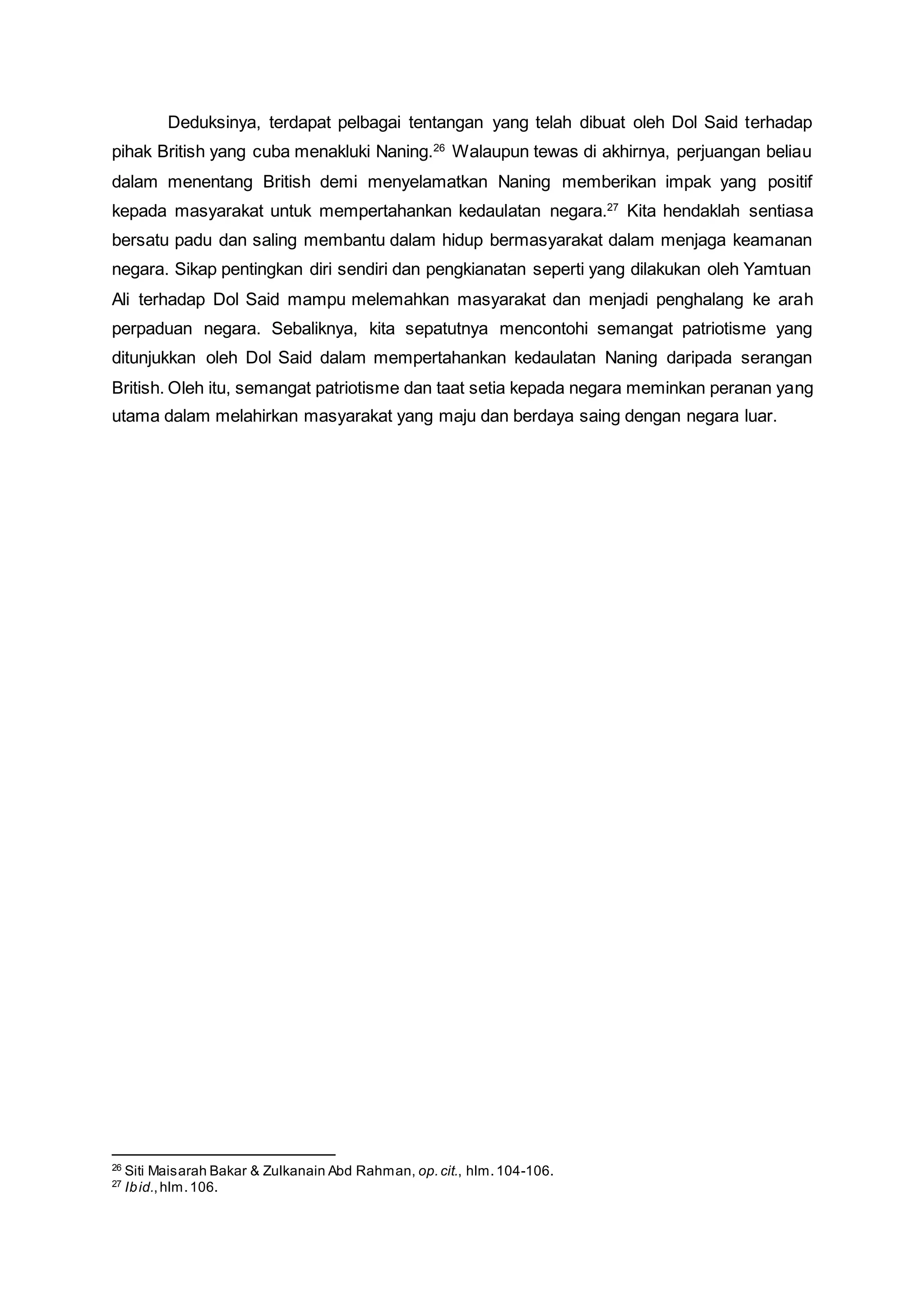 PERJUANGAN DOL SAID MENENTANG BRITISH DI NANING | DOCX