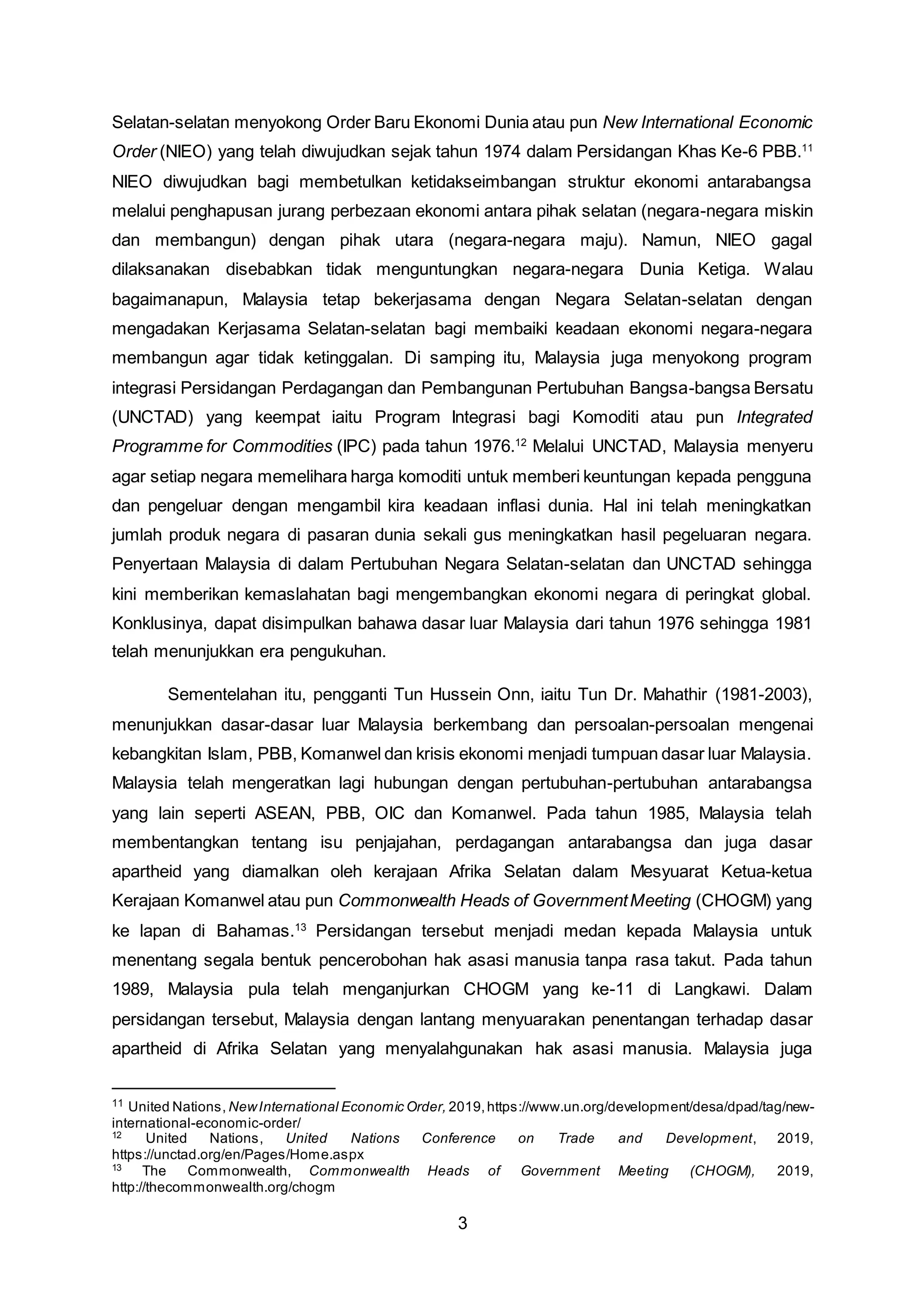 DASAR LUAR MALAYSIA | DOCX