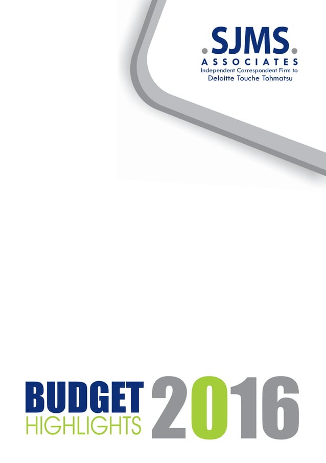 Sjms budjet-highlights-2016 | PDF