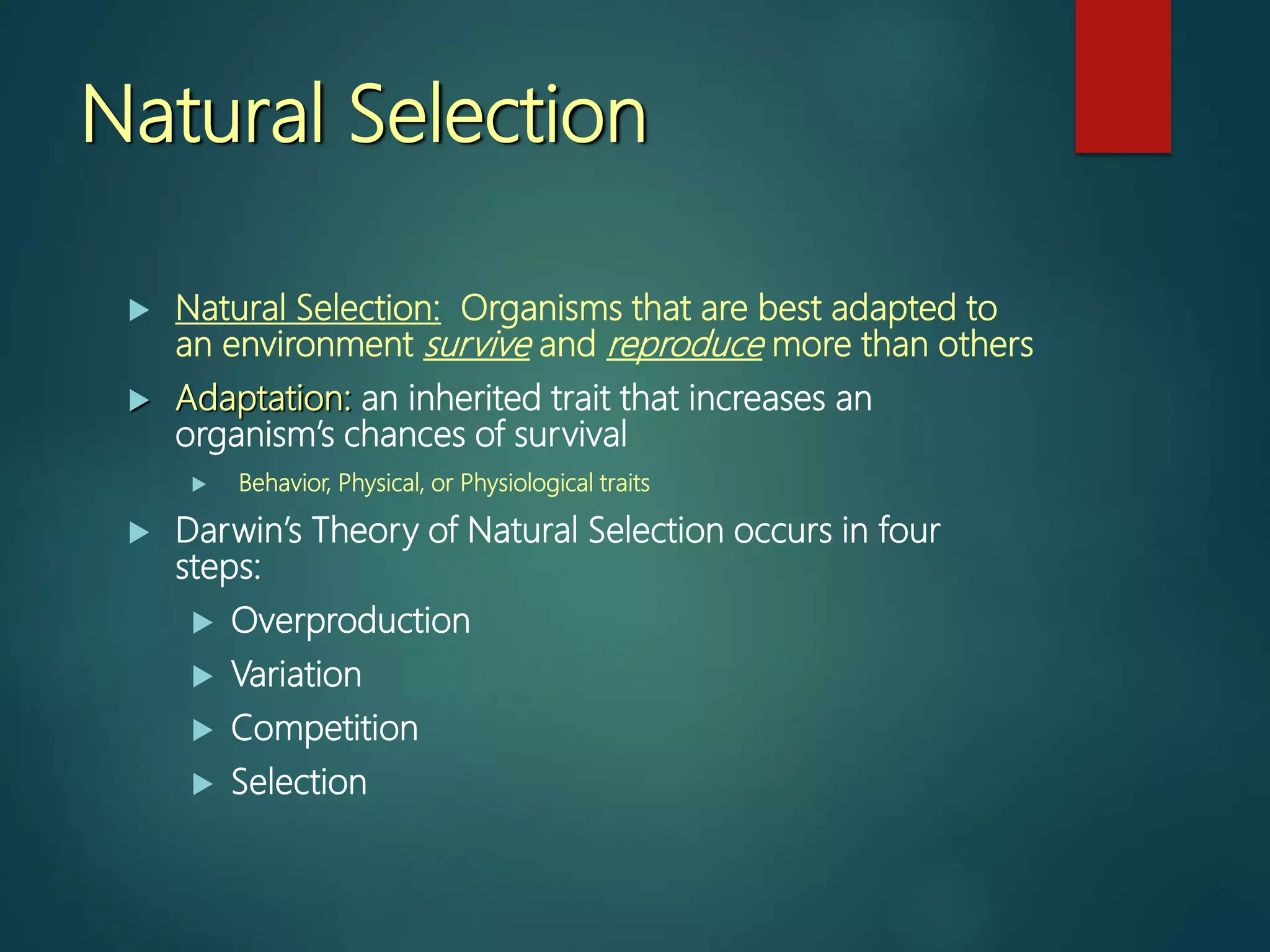 Evolution and natural_selection | PPTX