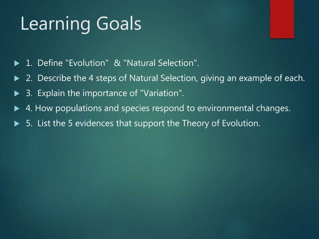 Evolution and natural_selection | PPTX | Genetics | Science