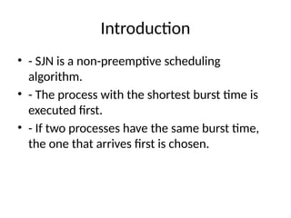 SJN_Scheduling_Presentation fully explained | PPTX