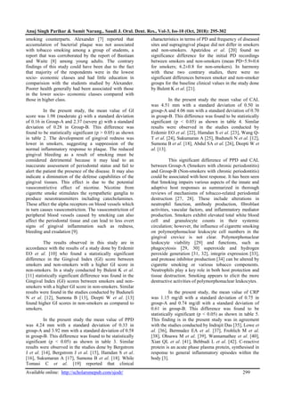 Correlation of Clinical Attachment Level (CAL) and C - Reactive Protein ...