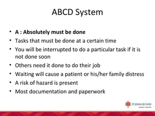 SJOG Subiaco Hospital: Time Management | PPT