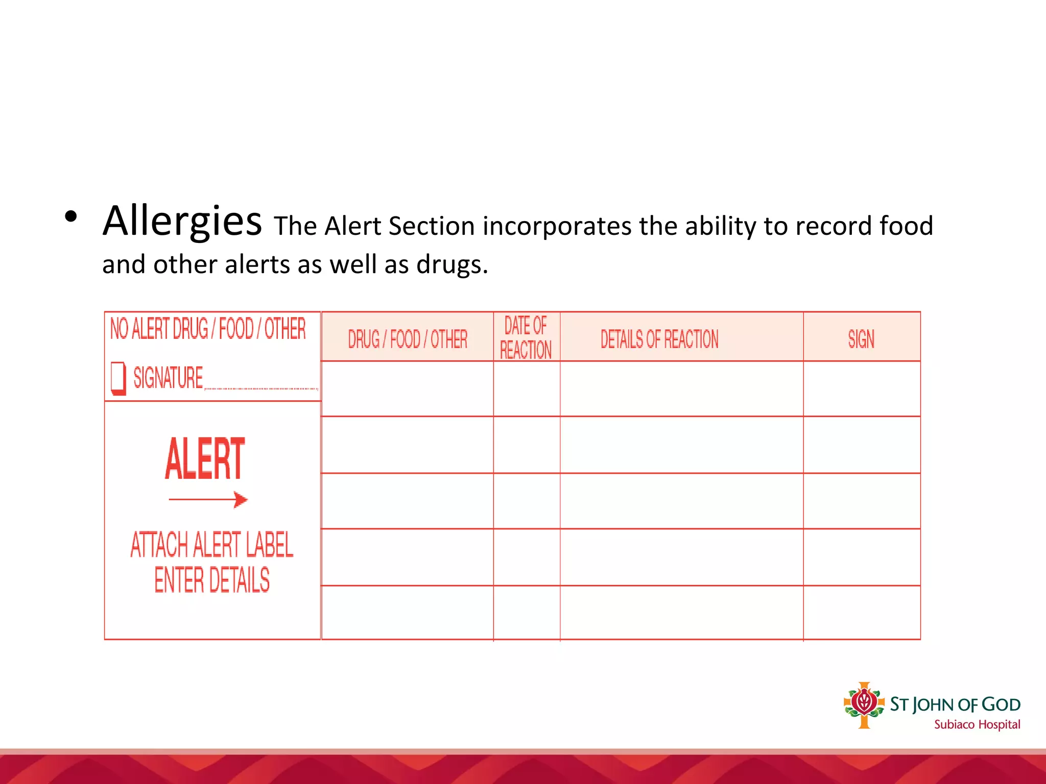 SJOG Subiaco Hospital: Medication Chart | PPT
