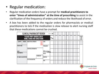 SJOG Subiaco Hospital: Medication Chart | PPT