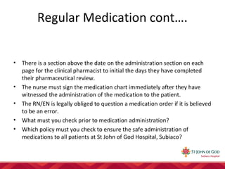 SJOG Subiaco Hospital: Medication Chart | PPT