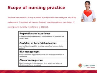 SJOG Subiaco Hospital: Professional Practice | PPT