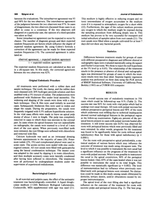 Factors Affecting the Long-term Results of Endodontic Treatment | PDF