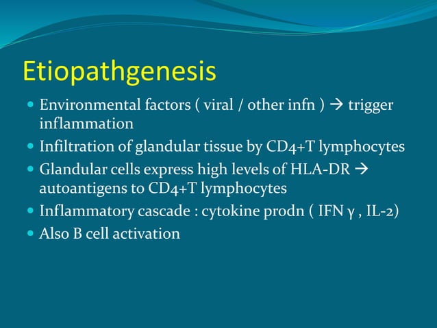 Sjogrens Syndrome - Clinical features, diagnosis and management | PPTX ...