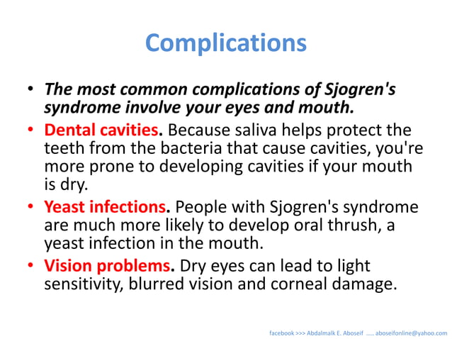 Sjogren's syndrome | PPTX | Eye and Vision Conditions | Diseases and ...