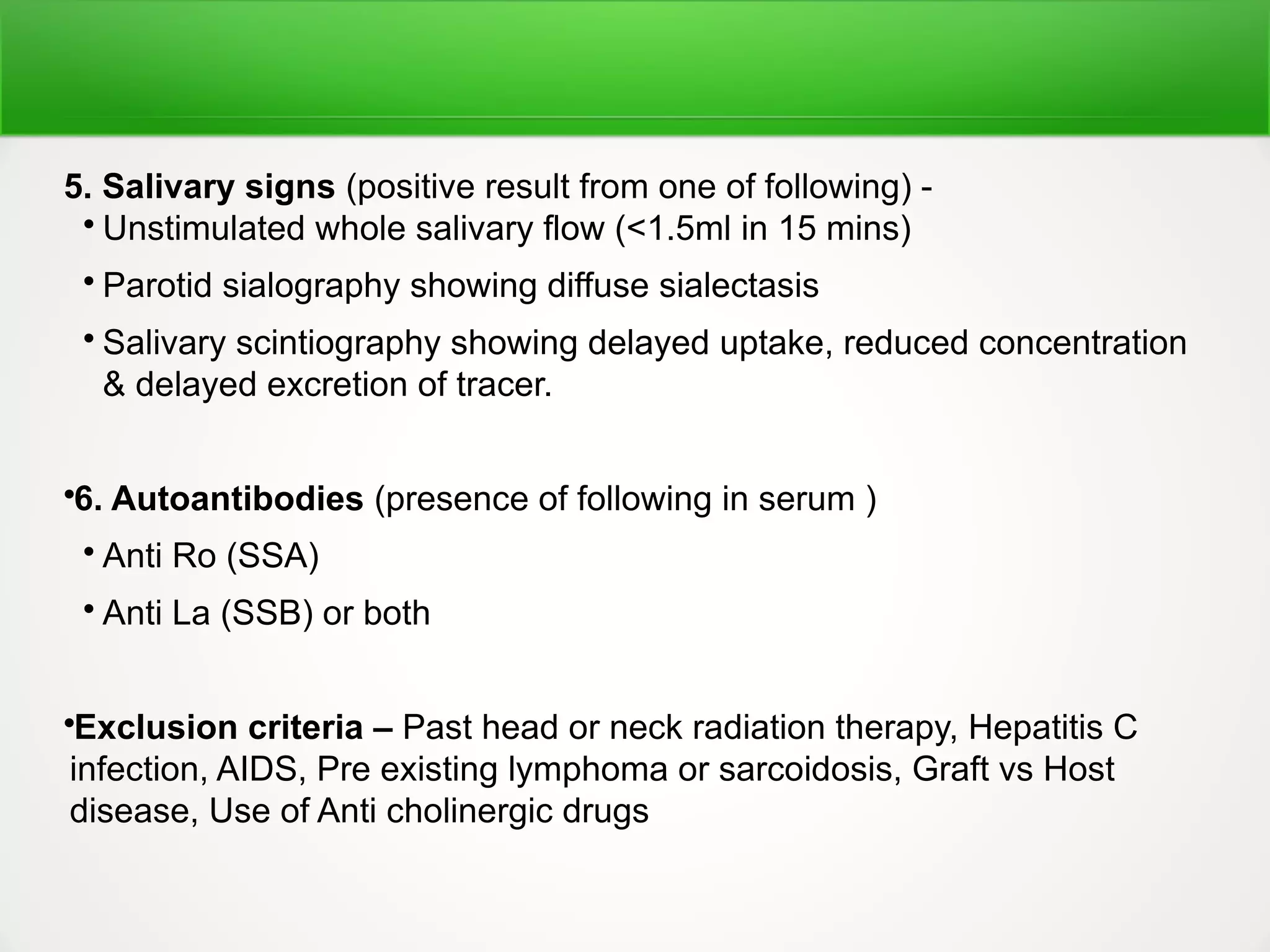 Sjogren's Syndrome | PDF