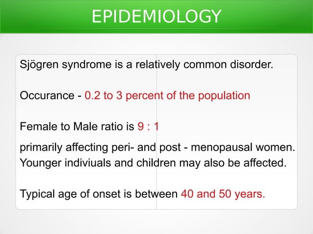 Sjogren's Syndrome | PDF | Ear, Nose and Throat Conditions | Diseases ...