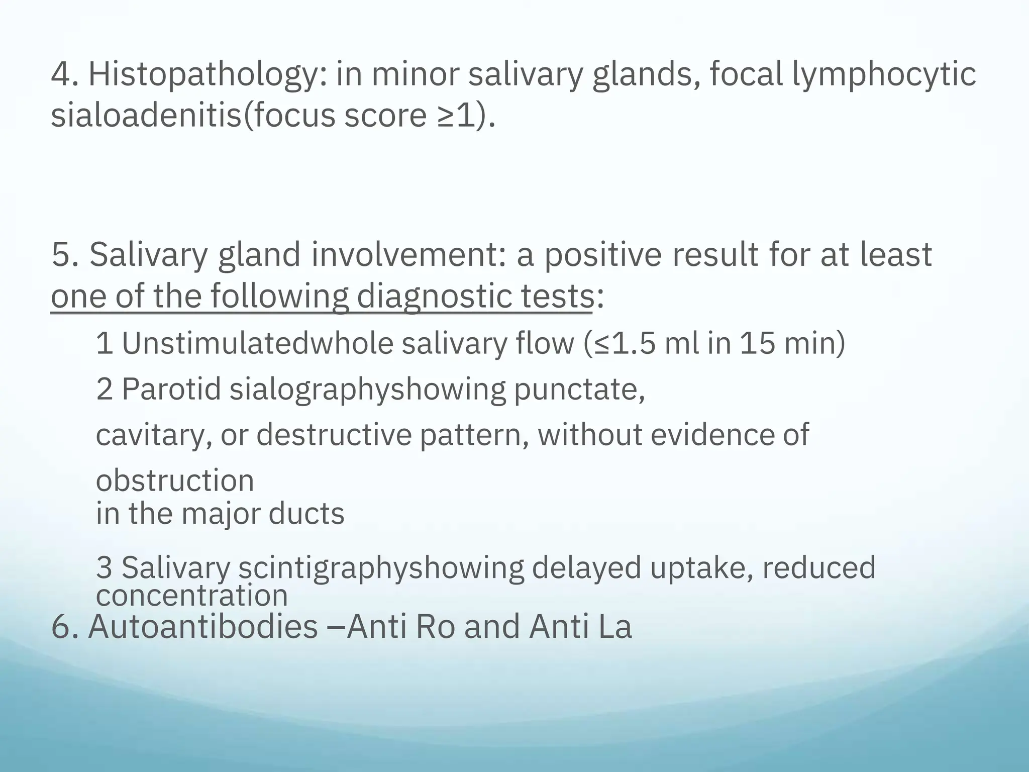 sjogren's syndrome clinical features,diagnosis,management | PPTX