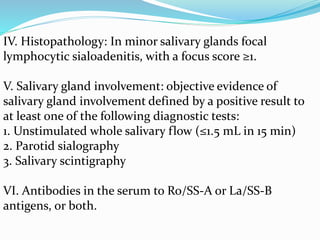 Sjogren syndrome | PPTX