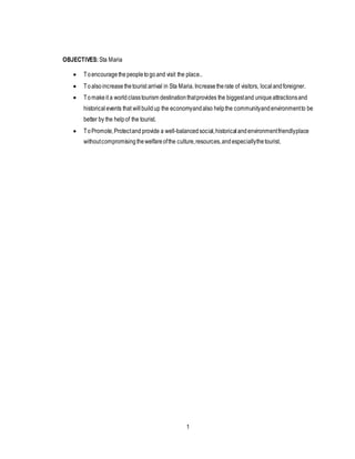 Tour 13 Tourism Planning and Development | DOCX