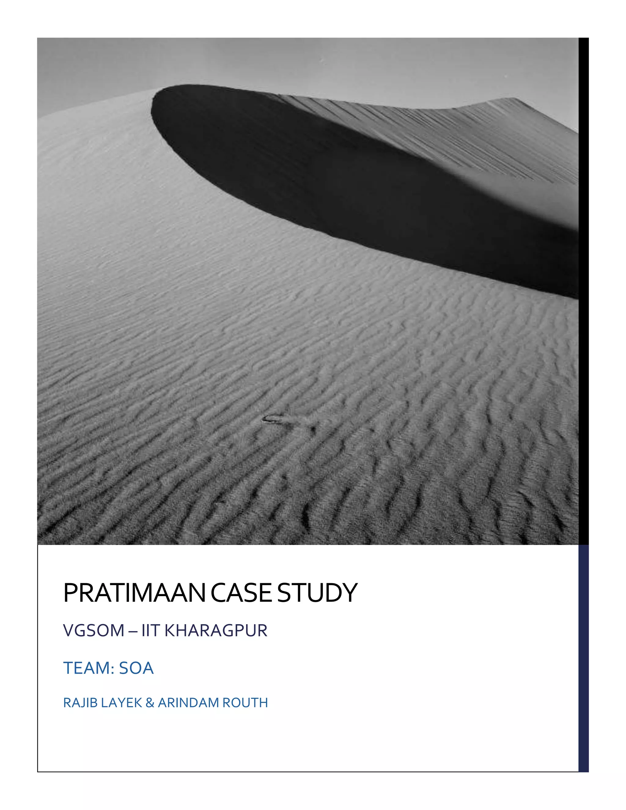 SJSoM Pratiman Case Study Competition 2013 | DOCX | Undergraduate Education | College Education