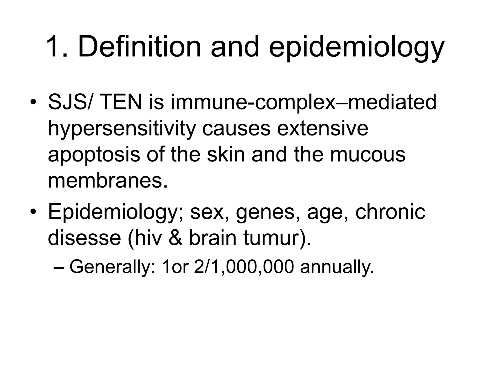 Stevens-Johnson syndrome/ Toxic epidermal necrolysis emergency ...
