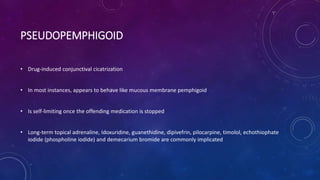 Ocular cicatricial pemphigoid, Stevens-Johnson Syndrome, Toxic ...