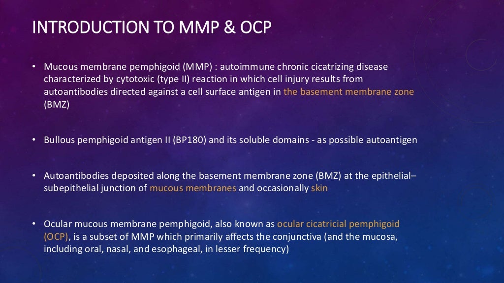 Ocular cicatricial pemphigoid, Stevens-Johnson Syndrome, Toxic Epider…