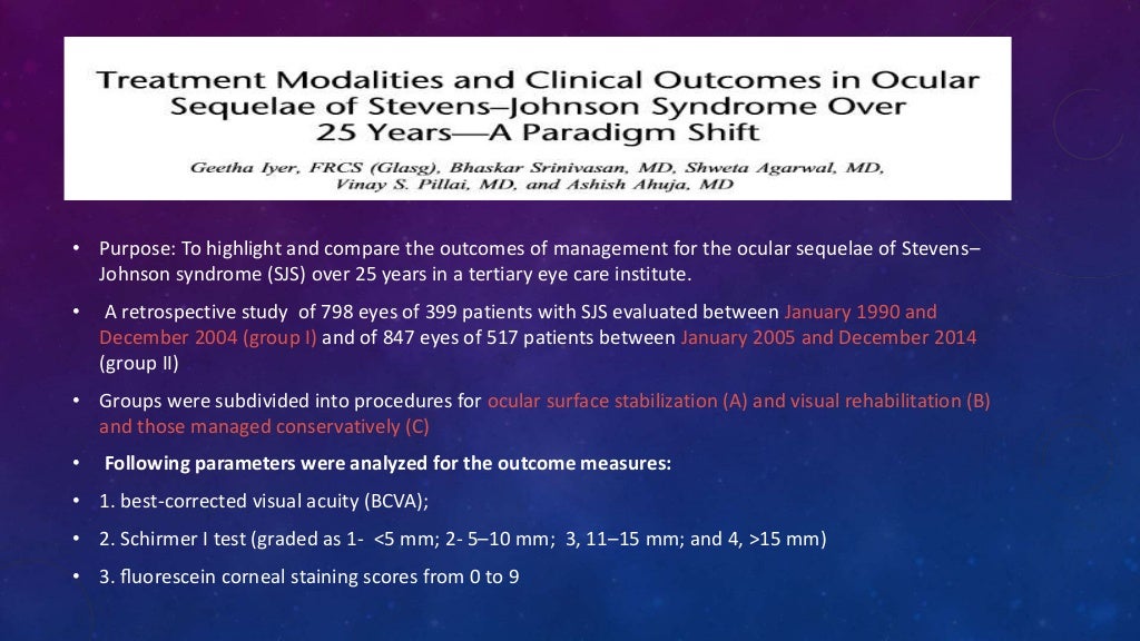 Ocular cicatricial pemphigoid, Stevens-Johnson Syndrome, Toxic Epider…