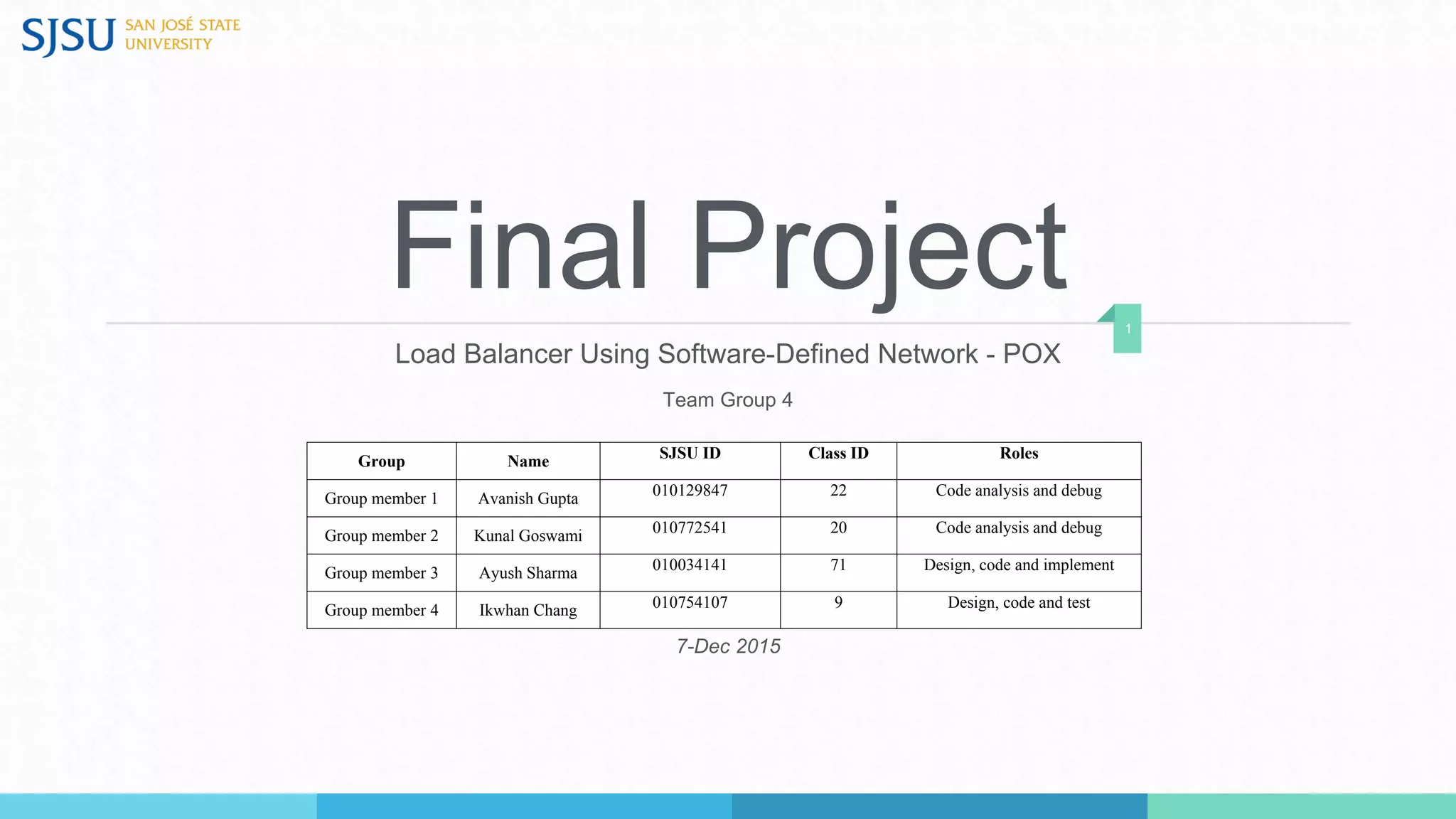 SDN Project PPT | PPT