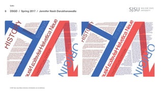 Final Projects from SJSU Graphic Design/Typography | PPT