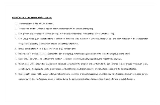 SJTIT CHRISTMAS DANCE CONTEST.docx | Style & Fashion