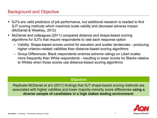 SJT Scoring Methods and their Impact on Group Differences and Validity ...