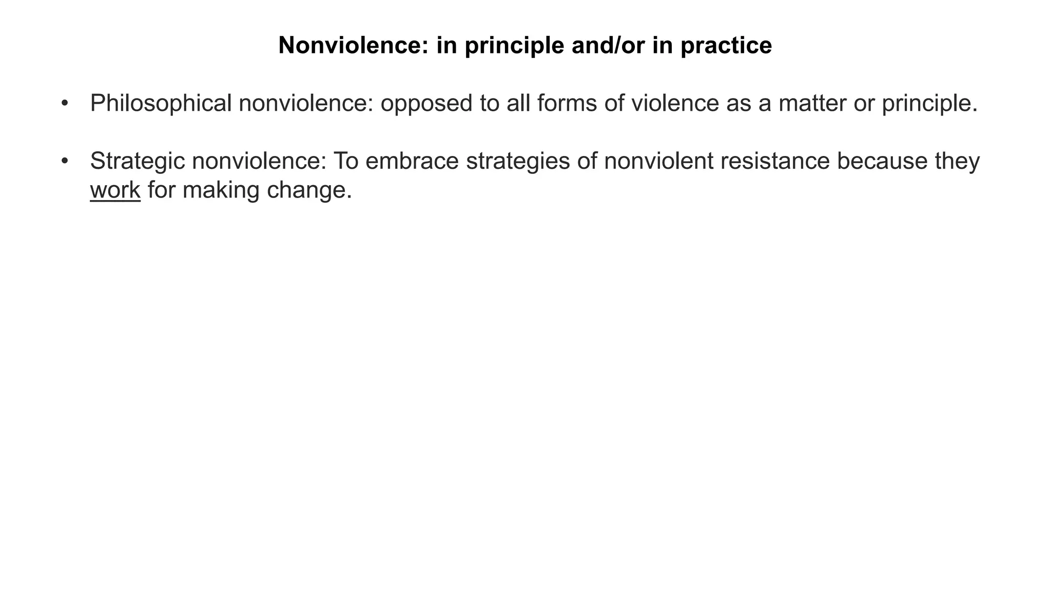 Nonviolent resistance, fall 2018 (1) | PPTX