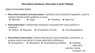 Nonviolent resistance, fall 2018 (1) | PPTX
