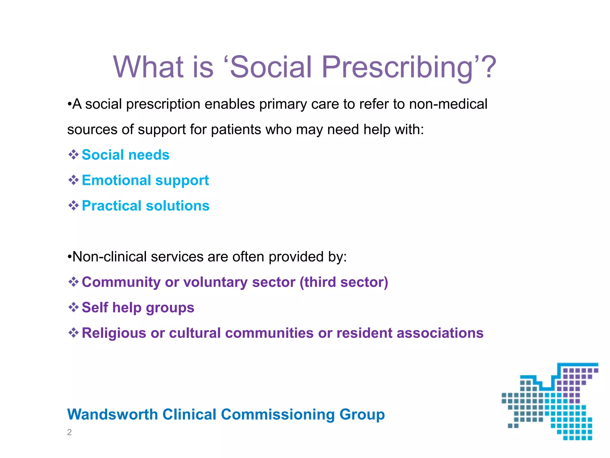 Tanya Stacey. Wandsworth CCG: Wandsworth Advice forum presentation 28 ...