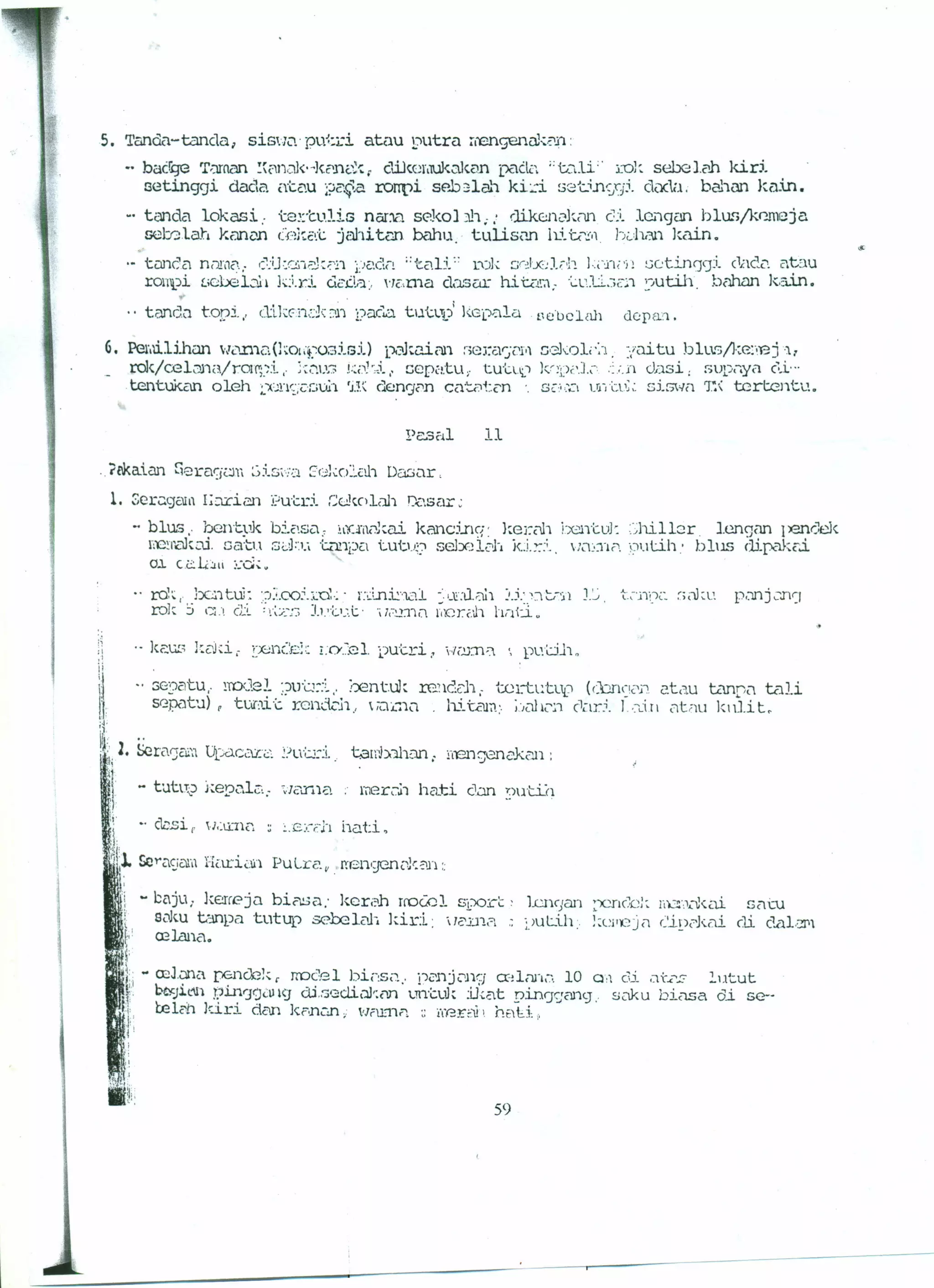 SK Pelarangan Jilbab di Masa Orde Baru | PDF