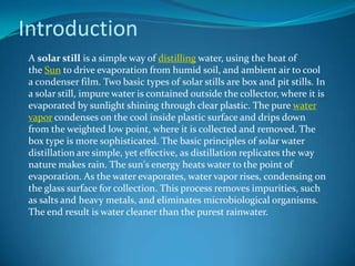 solar still | PPT