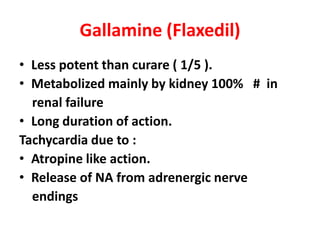 Skeletal muscle relaxants | PPTX