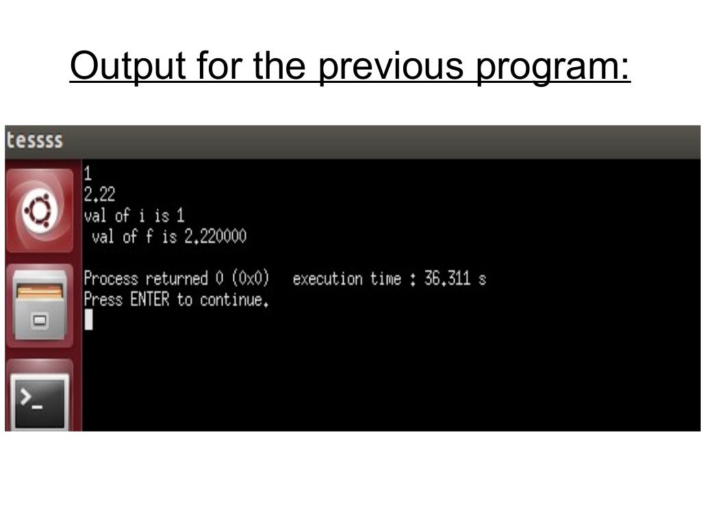 Scanf Function In C Variations In Conversion Specifier