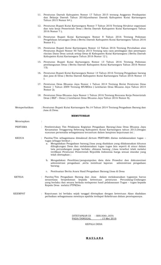 Sk.TPK dan Panwas | PDF